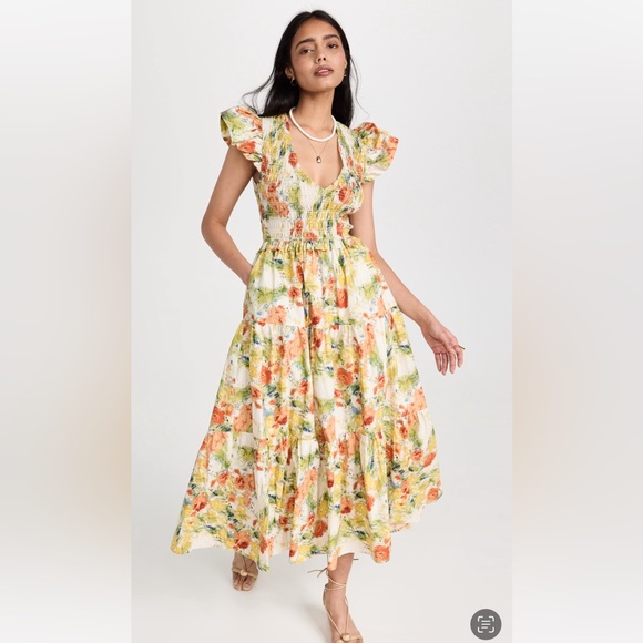 o.p.t | Dresses | Opt Pheobe Floral Smocked Dress | Poshmark